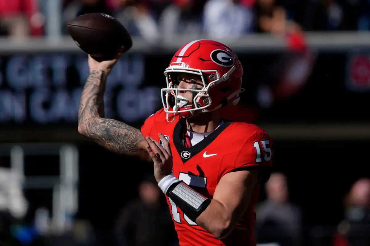 "He Was Busy": Georgia Bulldogs Quarterback Gunner Stockton Makes ...