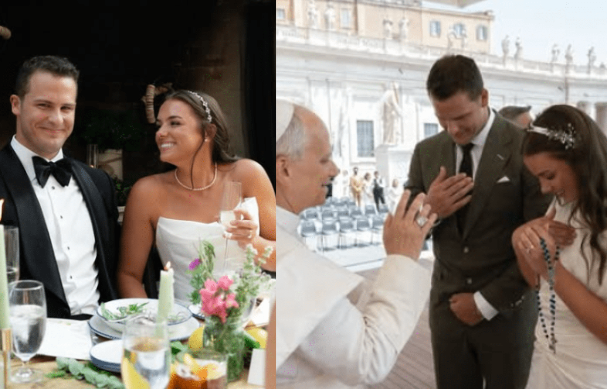 LOOK: Sam Laporta & Wife Callahan Gets Blessed By Pop Leo XIV