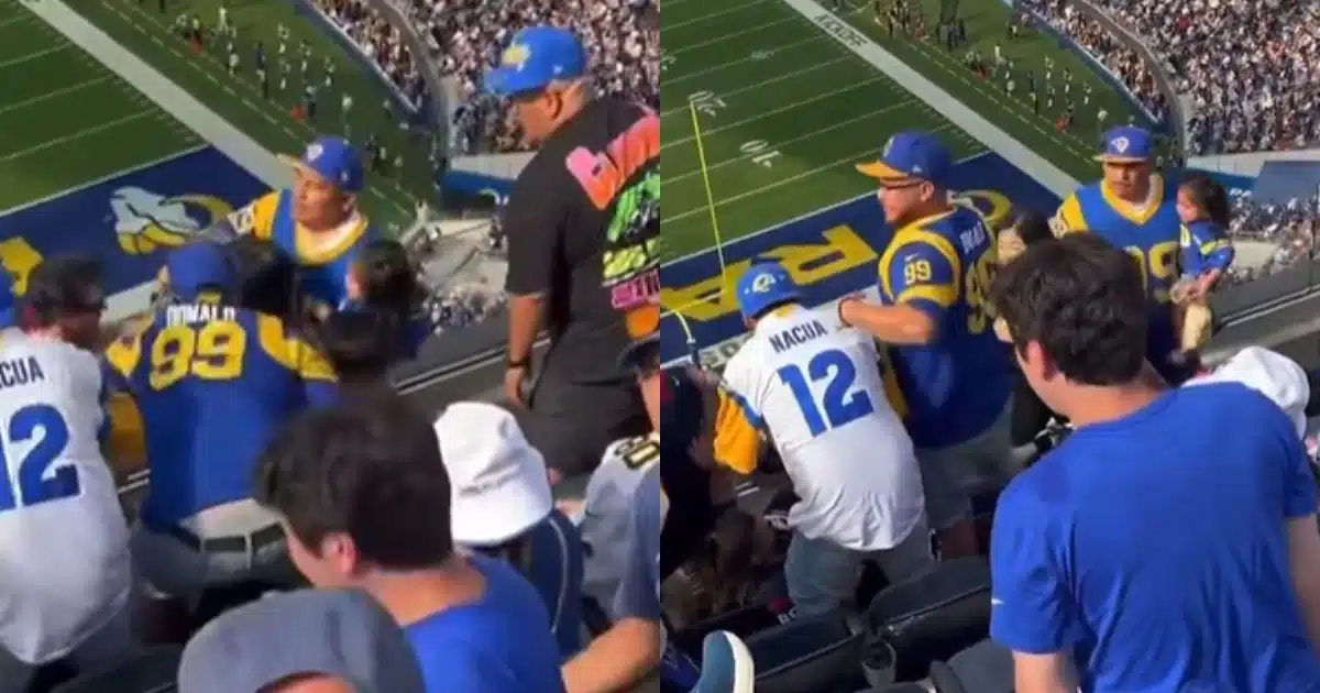 NFL Fans Outraged After Female Texans Fan Bloodied In Violent Rams ...