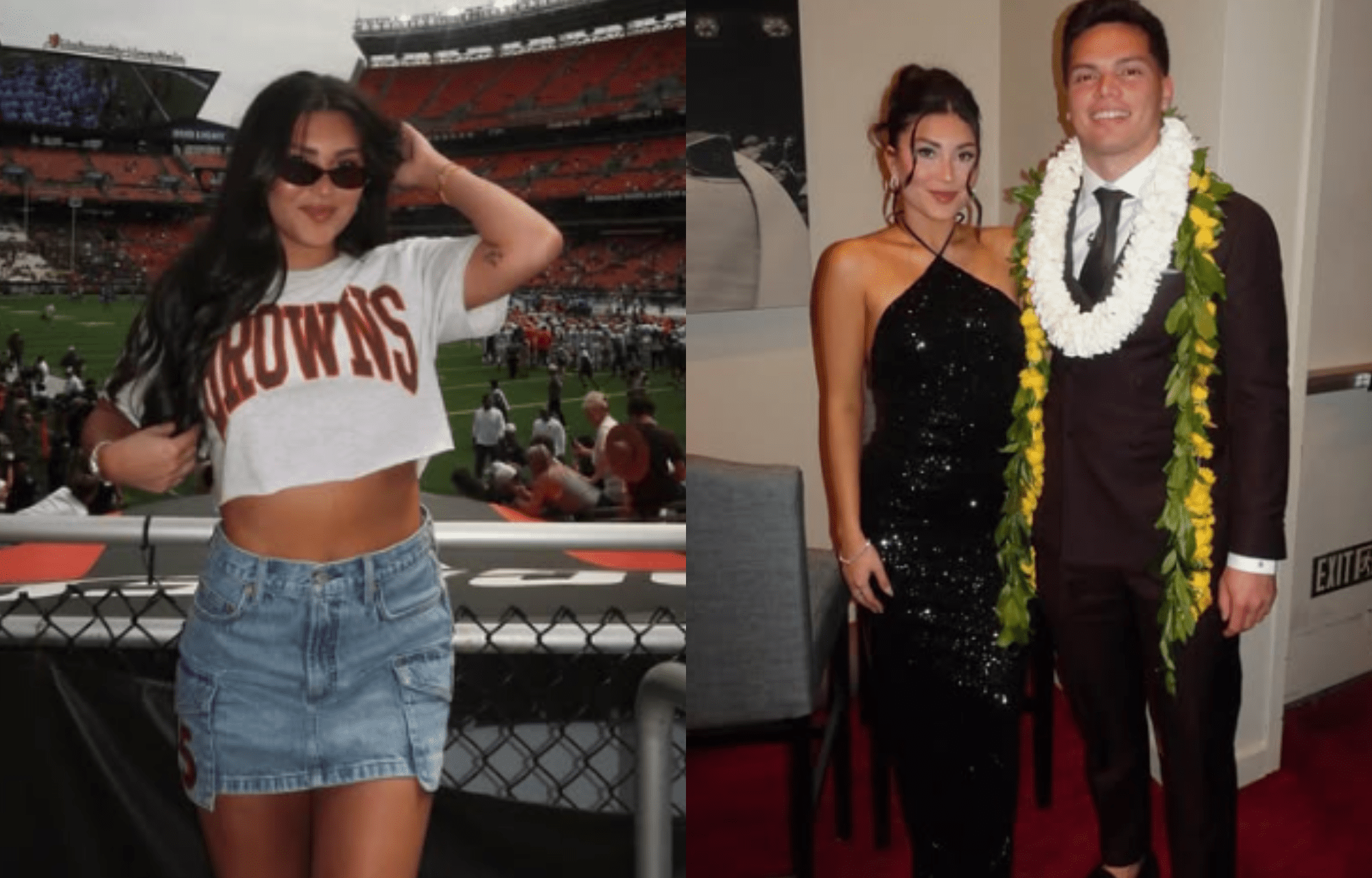LOOK: Dillon Gabriel's Fiancee Zo Caswell Turns Heads Backing Browns Rookie QB