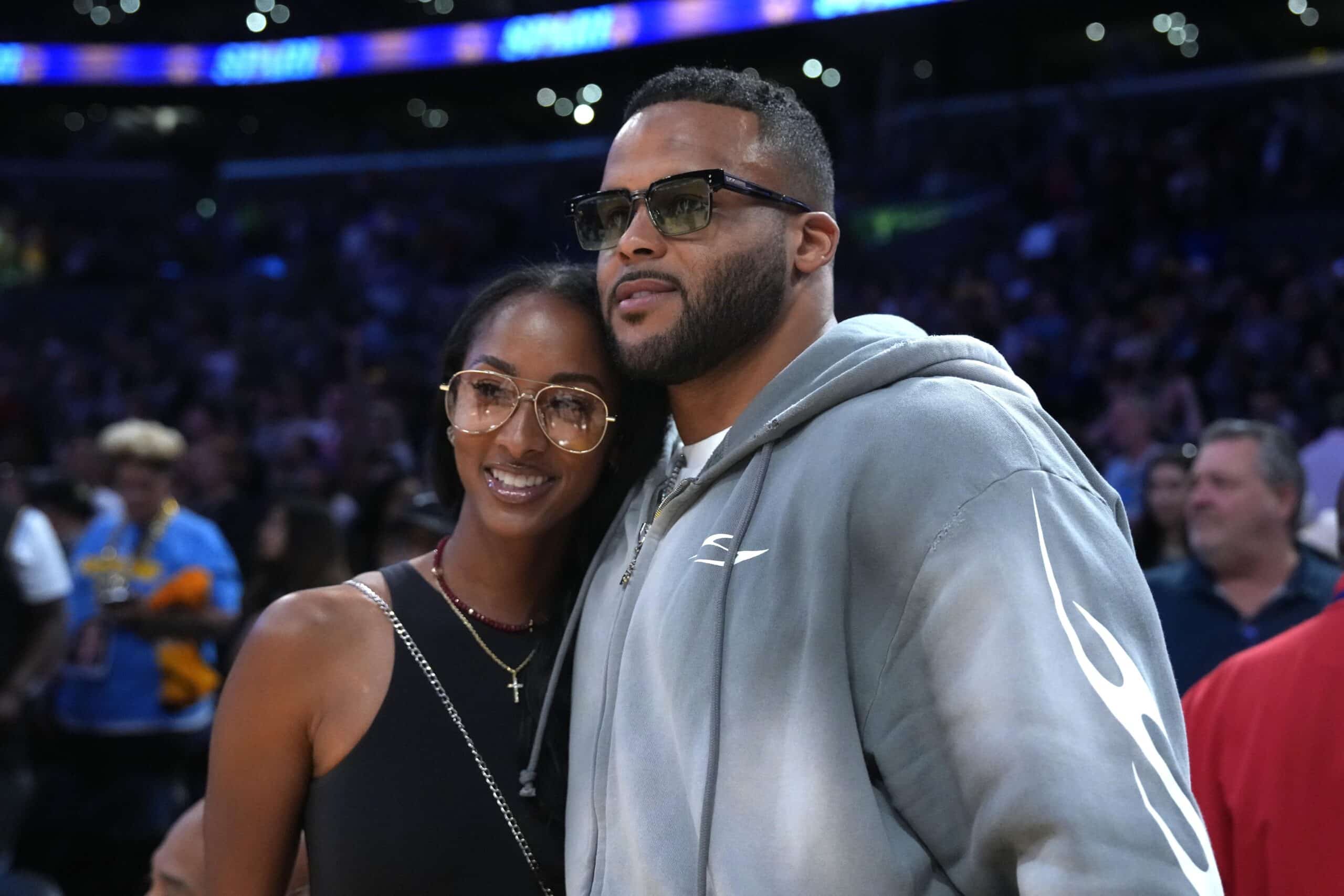 Aaron Donald Gets Loving Support From Wife Erica After Pitt Hall Of ...