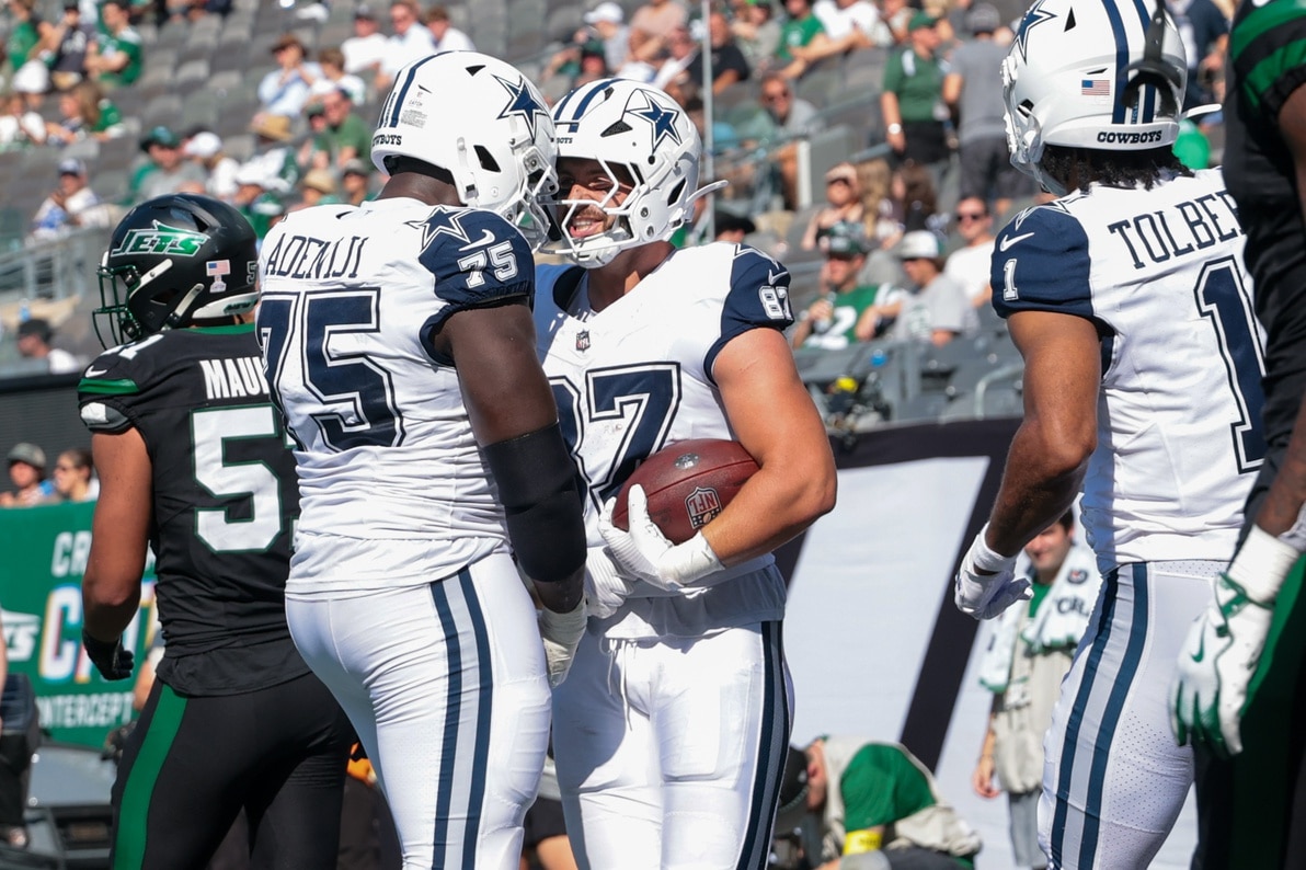 Jake Ferguson’s Fiancée Haley Cavinder Goes Wild As TE Delivers 26-Yard ...