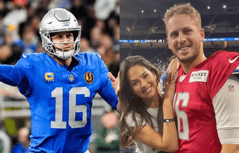 LOOK: Jared Goff Shares Heartwarming Kiss With Wife Christen Harper ...