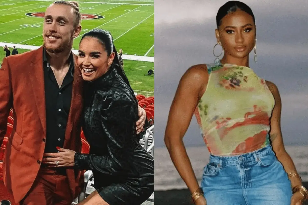 George Kittle’s Wife Claire Gets Major Love From Kayla Nicole For Racing Jacket Outfit At 49ers ...