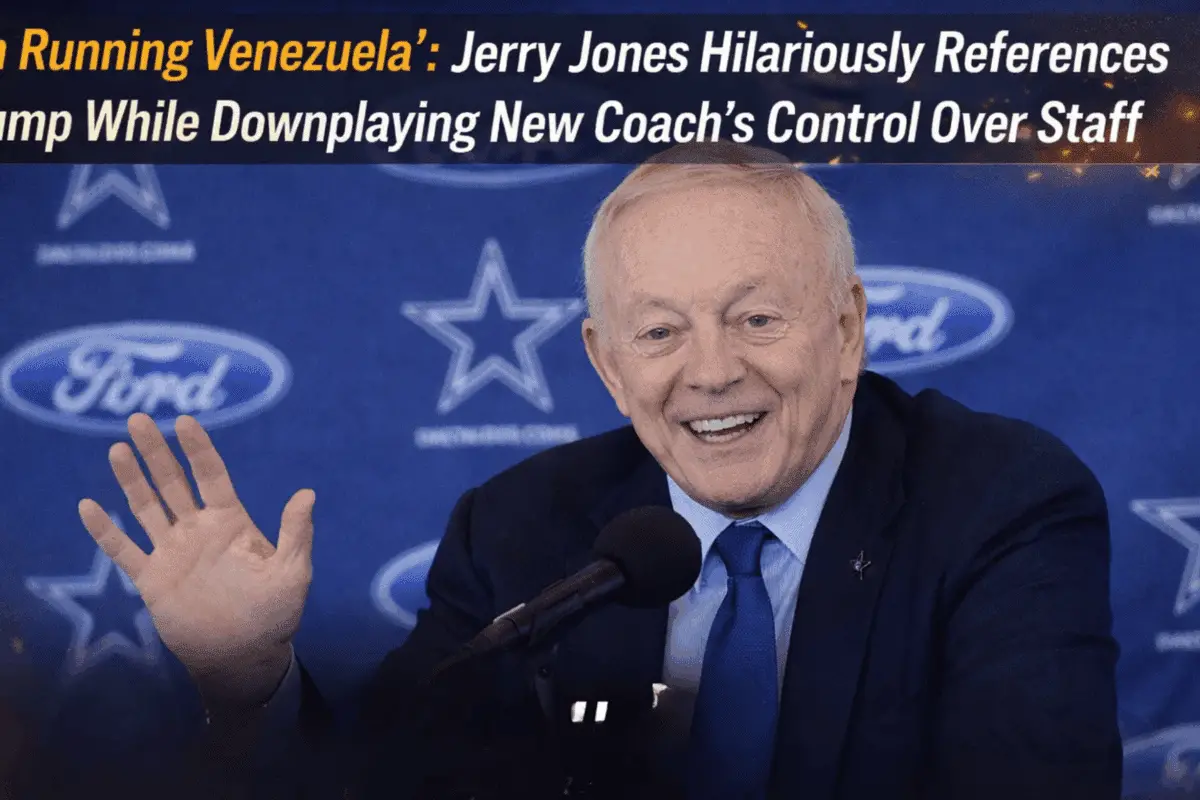 “I’m Running Venezuela”: Jerry Jones Hilariously References Donald ...