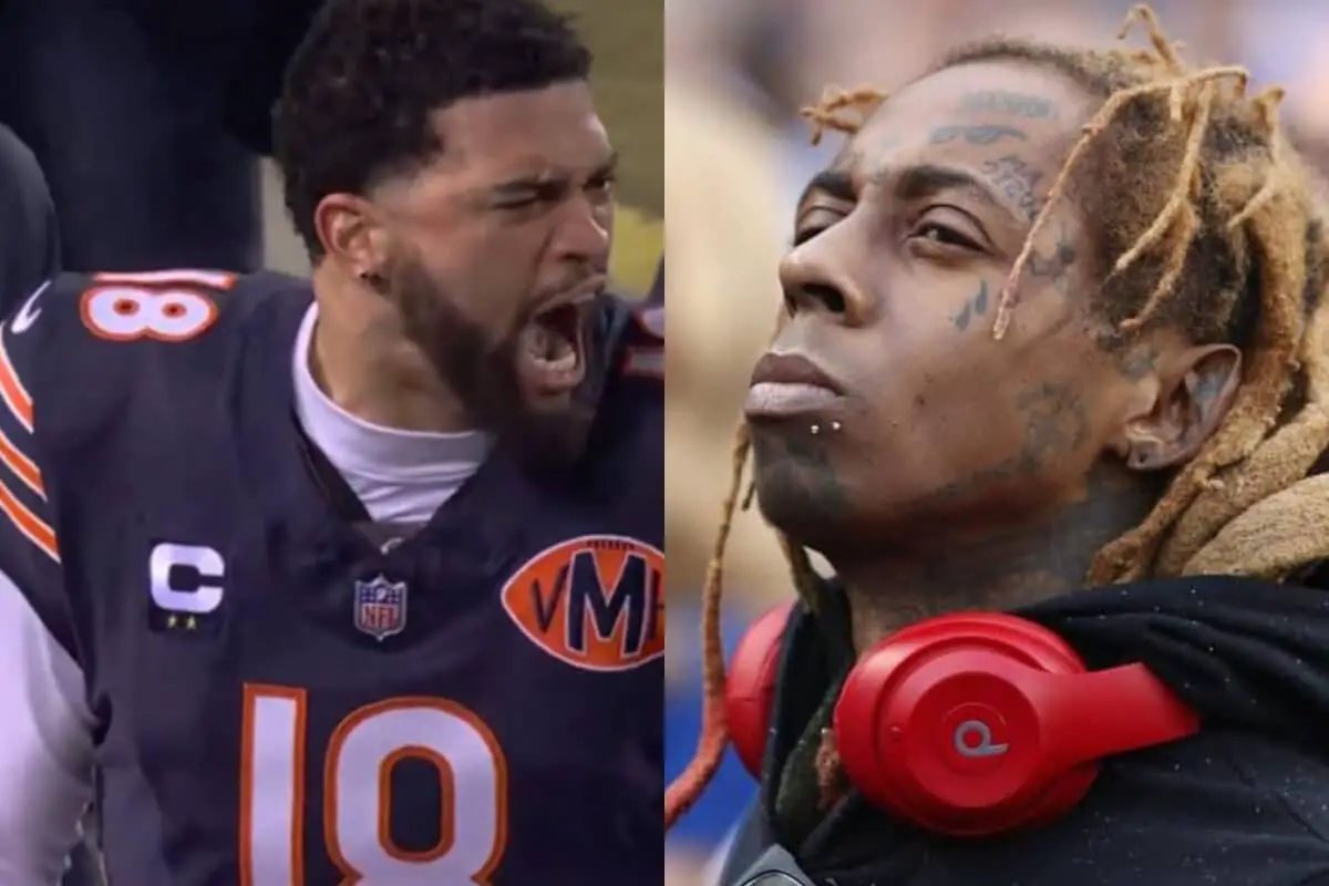 Fans React To Lil Wayne Mocking Caleb Williams Purple Nails